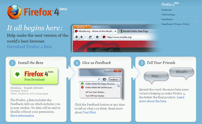 Mozilla Releases Beta 8 of Firefox 4