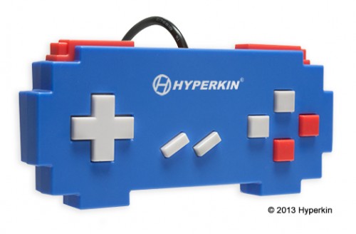 Hyperkin’s Pixel Art Controller blue image - Walyou