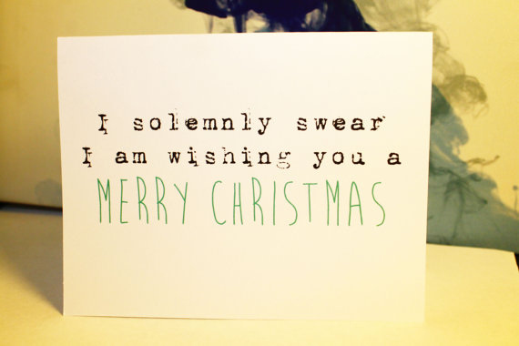 Harry Potter ‘I Solemnly Swear’ Christmas Card - Walyou
