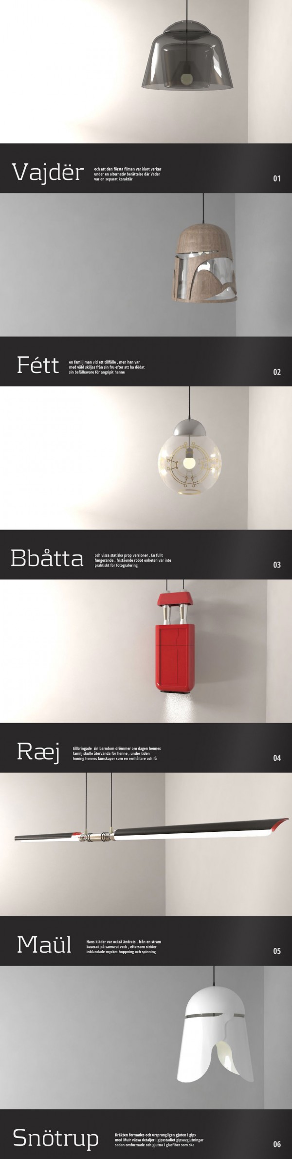 Star Wars Inspired Lighting Fixtures | Walyou