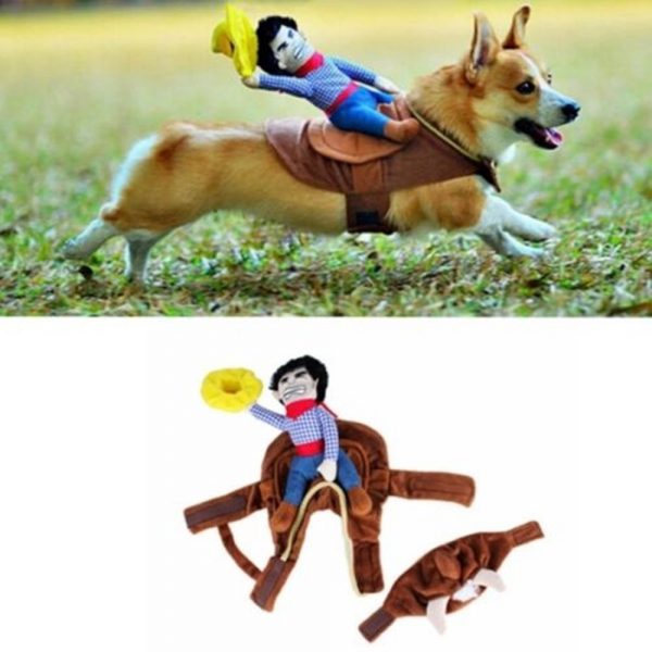 Riding Cowboy Dog Costume - Walyou