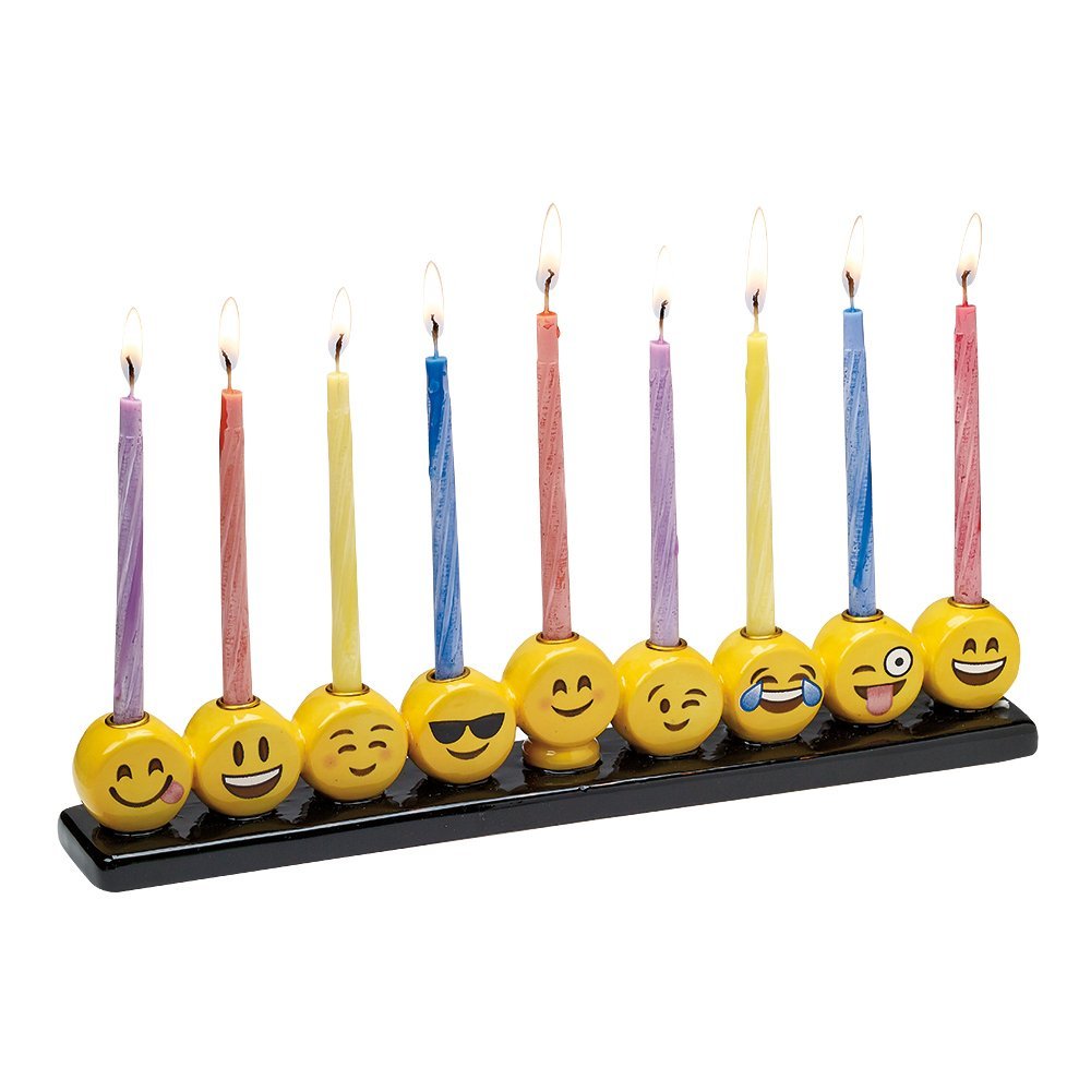 best-emoji-menorah-funny-cool-emoji-menorah-set-emoji - Walyou